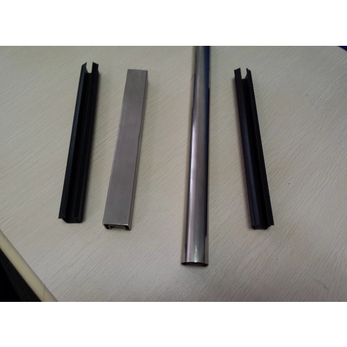304/316 stainless steel round top rail for frameless glass fence
