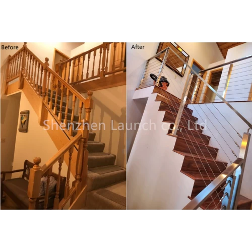 316 stainless steel wire rope stair Railings