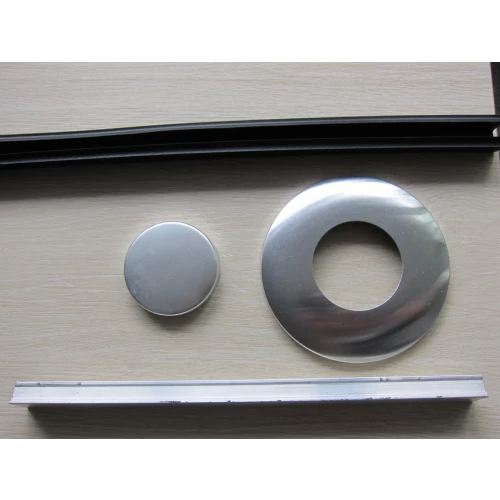 Aluminum profile end cap and base cover for round and square 50x50mm ...