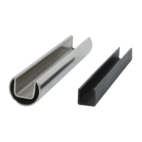 Balcony glass railing modern design handrail round tube stainless steel ...