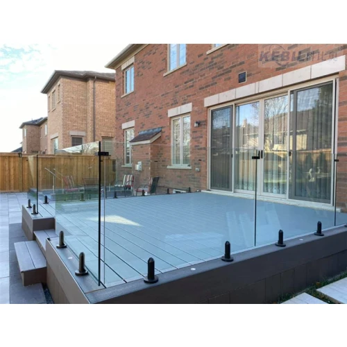 Round matte black surface mount glass spigot clamp