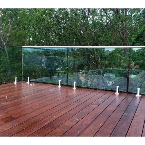 Square 25*21mm top capping rail system for glass balustrade