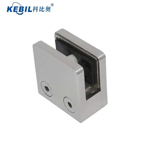 Square shape glass clamp with flat base for 15mm thickness glass G109
