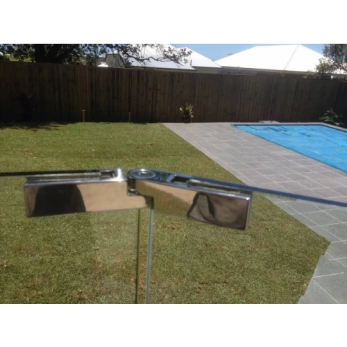 Frameless Glass Railing Stainless Steel Adjustable Glass To Glass ...