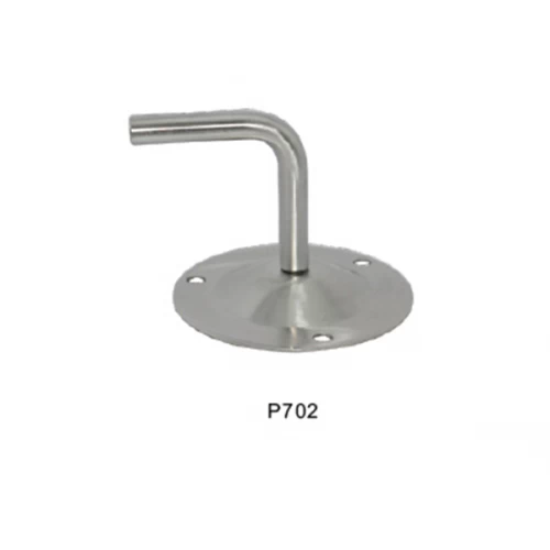brushed stainless steel wall mounted handrail brackets for square tubing