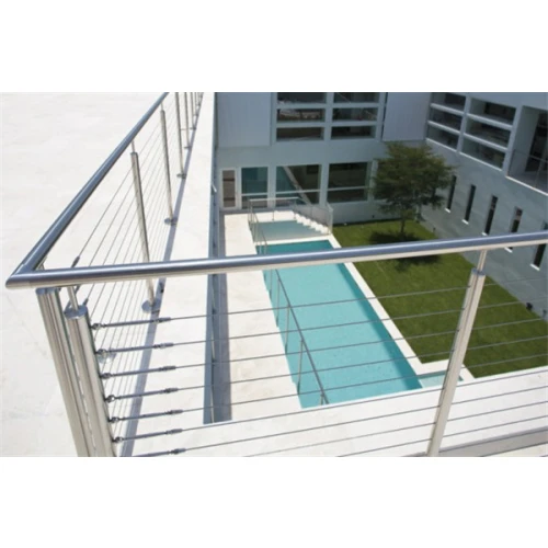 cable balustrade post for outdoor balcony design