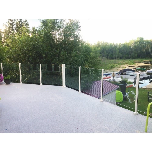 powder coating aluminum post for glass railing