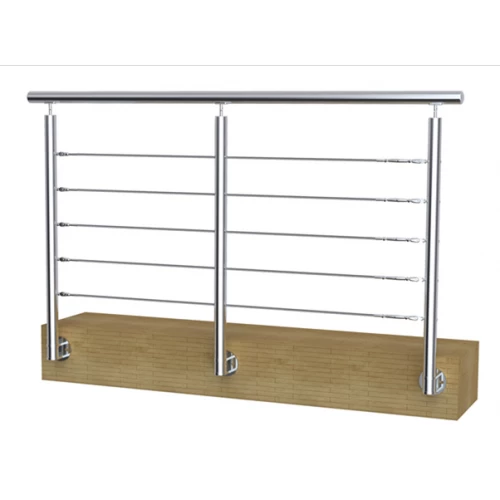 side fixed cable railing system,side mounted wire rope balustrade system