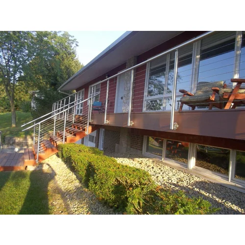 stainless steel side mount railing post outdoor balcony deck design