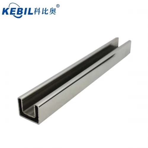 stainless steel square mini top rail for glass handrail system