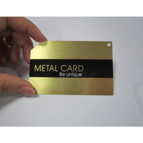 Beautiful Brushed Metal Card with Hole Metal Tag, brushed metal card ...