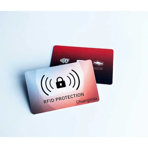 Custom Anti-Theft Read Secure Payment RFID Blocker RFID Blocking Card