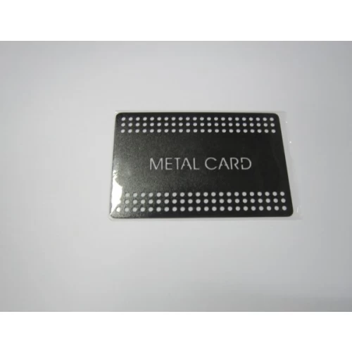 Laser black engraved metal card, laser metal card, metal card, engraved ...