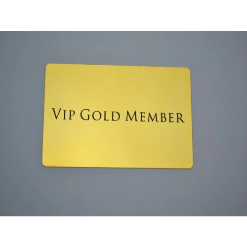 gold metal membership cards