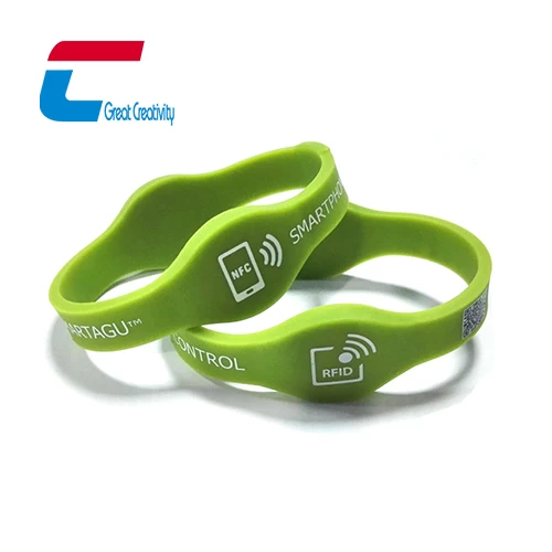 Hybrid Dual Frequency RFID Silicone Wristband