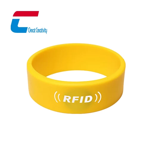 Round Silicone RFID Wristband For Access Control