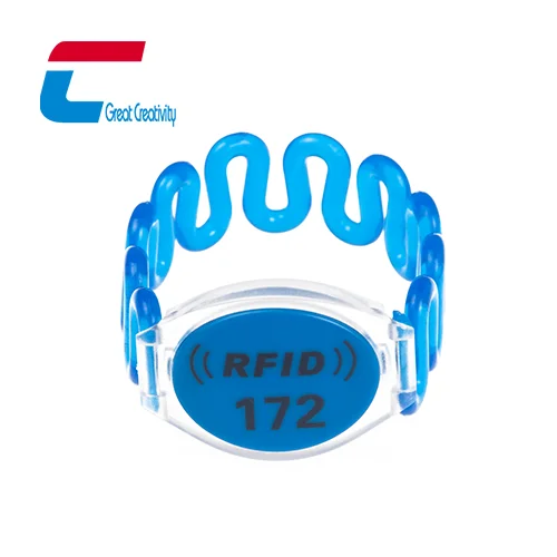Waterproof Plastic RFID Wristband For Swimming Pool