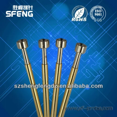 brass pogo pin, spring loaded probe, test probe,