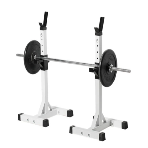 Adjustable Standard Solid Steel Squat Stands Gym Portable Barbell Racks ...