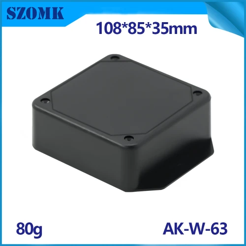 ABS Plastic Wall Mount Black Project Box AK-W-63