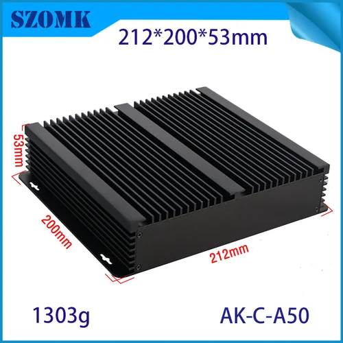 Custom length Anodizing Black color Extrusion Aluminum enclosures ...