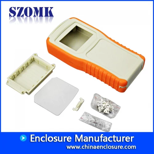 Grey color abs handheld plastic enclosure electronics pcb box