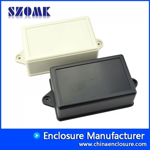 Wall mounted plastic instrument case housing for electronics PCB enclosure