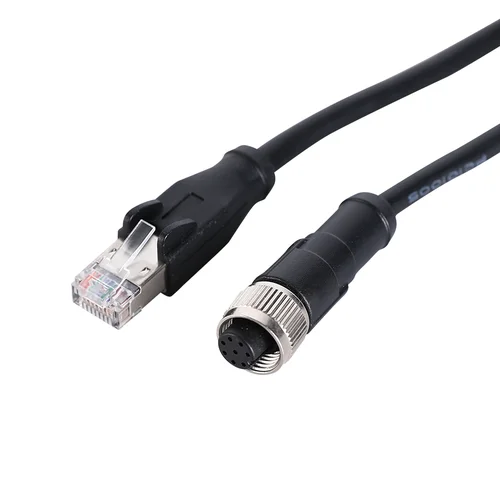 M12 D-coded to rj45 cable China supplier,M12 8 pin ethernet cable China ...