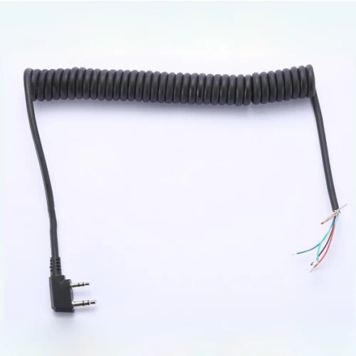 Two way radio spiral cable handheld terminal equipment spring cable ...
