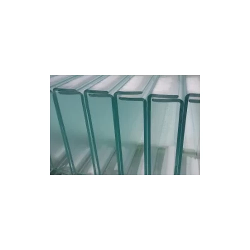 6mm 7mm tempered U glass facade, U channel glass for curtain wall ...