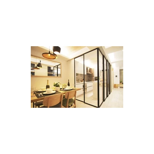 10mm clear tempered glass partition wall, 5+0.76PVB+5mm laminated glass ...