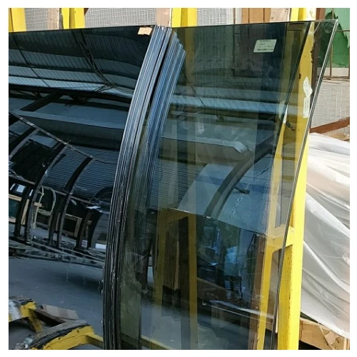 Colored reflective laminated curved glass, curved tempered laminated ...