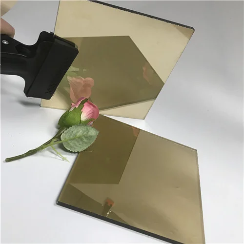 4mm golden reflective float glass factory, 4mm golden reflective glass ...