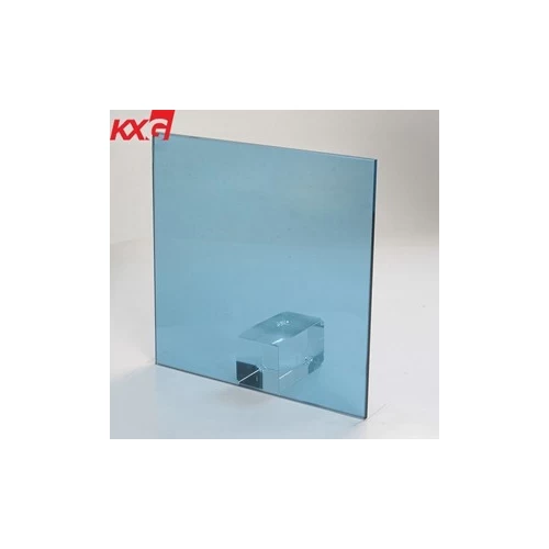 Decorative glass 5mm ford blue tinted reflective coated glass factory