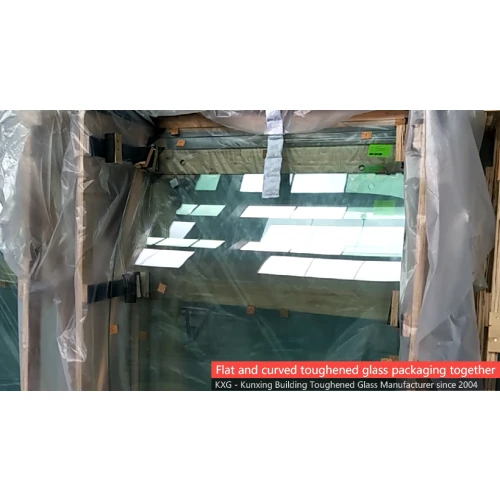 how to package flat and curved toughened glass packaging