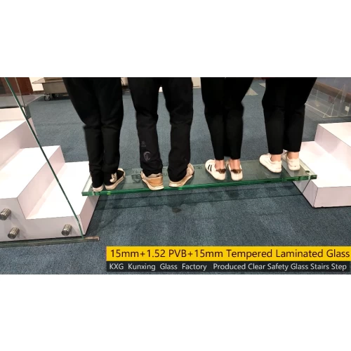 KXG 31.52mm malinaw na toughened laminated glass hagdan hakbang ay ...