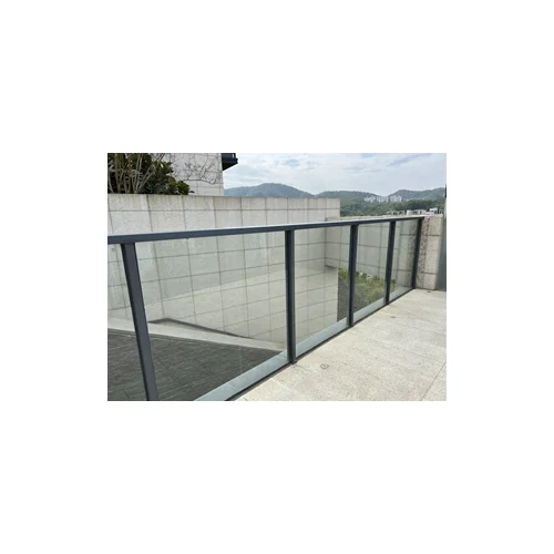 Balcony guardrail tempered glass.