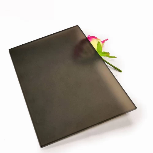 10mm acid etched tempered glass, bronze acid etched glass, tempered ...