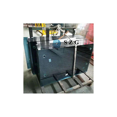 factory custom blue reflective tempered glass , reflective tempered ...