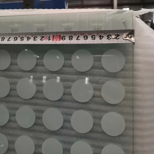 white dots printed laminated glass,dots printed laminated glass,white ...