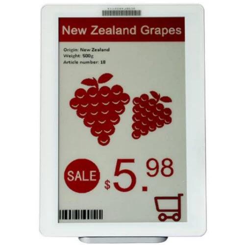 7.5-inch large screen electronic shelf label