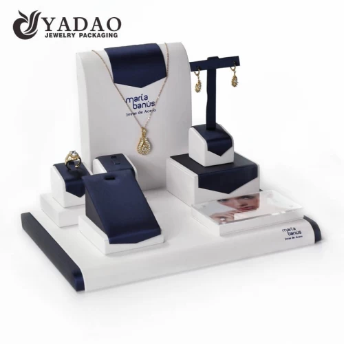 ring display, earring display, jewelry display set, pu leather display ...