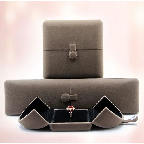 customize colorful velvet cover jewelry box plastic box modern model ...