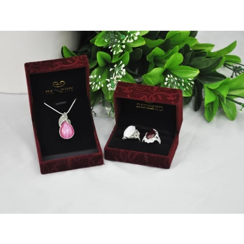 flocking box, jewelry gift boxes, jewelry packaging box