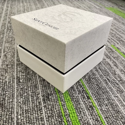 printed paper box jewelry packaging box slot ring box separated lid ...