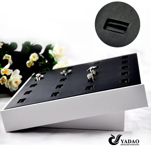 unique style wooden jewelry display stand ring stand slant shape pu ...