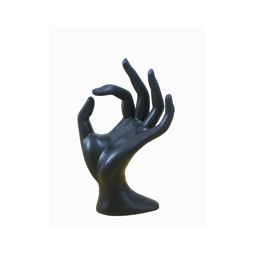 black hand ring display, ring display holder, hand jewelry display stand