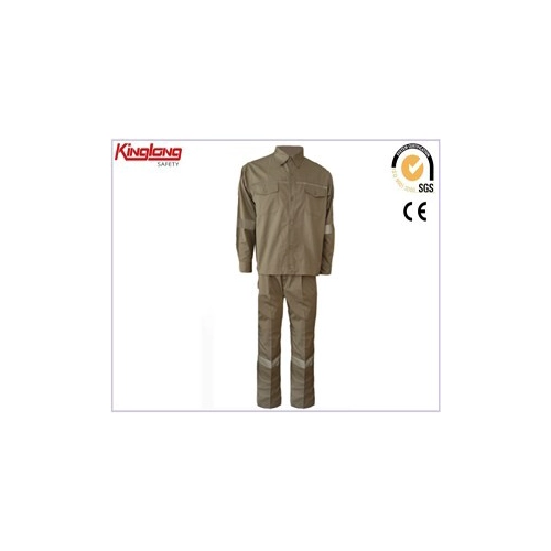 China Supplier 100% Cotton Work Uniform,Reflective Anti-stastic Work Suit