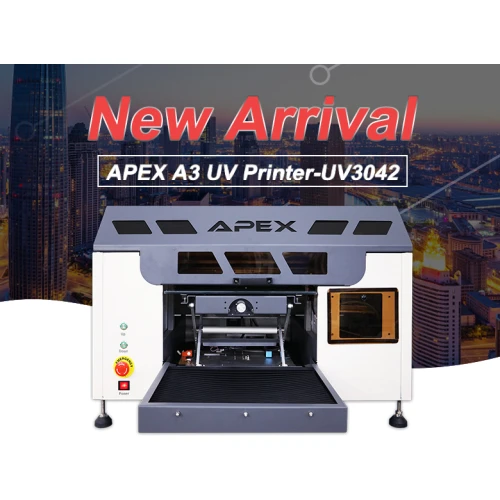 APEX new arrival A3 size desktop mini UV printer