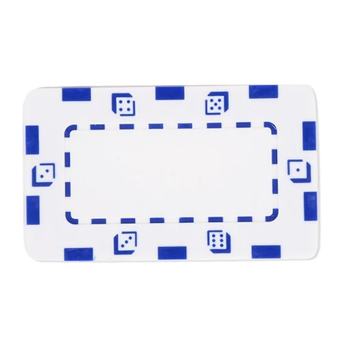 White Composite 32g Square Poker Chip